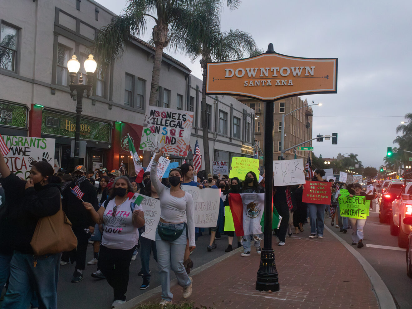 In Photos: June 11 anti-ICE protest in Downtown Santa Ana - el Don News